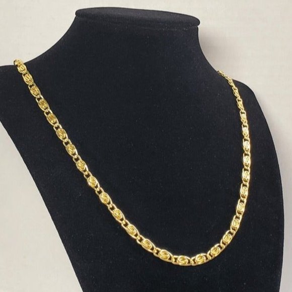 Accessories | 24 Mens 14k Gold Chain Link Necklace Streetwear 14 Karat ...